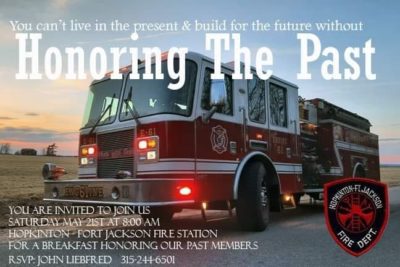 Department News – Hopkinton Ft. Jackson Fire Department